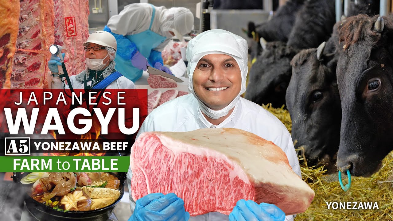 Japanese Wagyu Beef Processing | Yonezawa Farm to Table Story - ONLY in ...